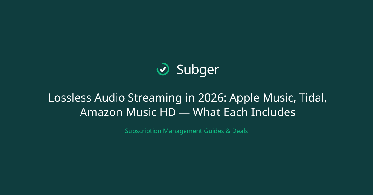 Lossless Audio Streaming in 2026: Apple Music, Tidal, Amazon Music HD ...